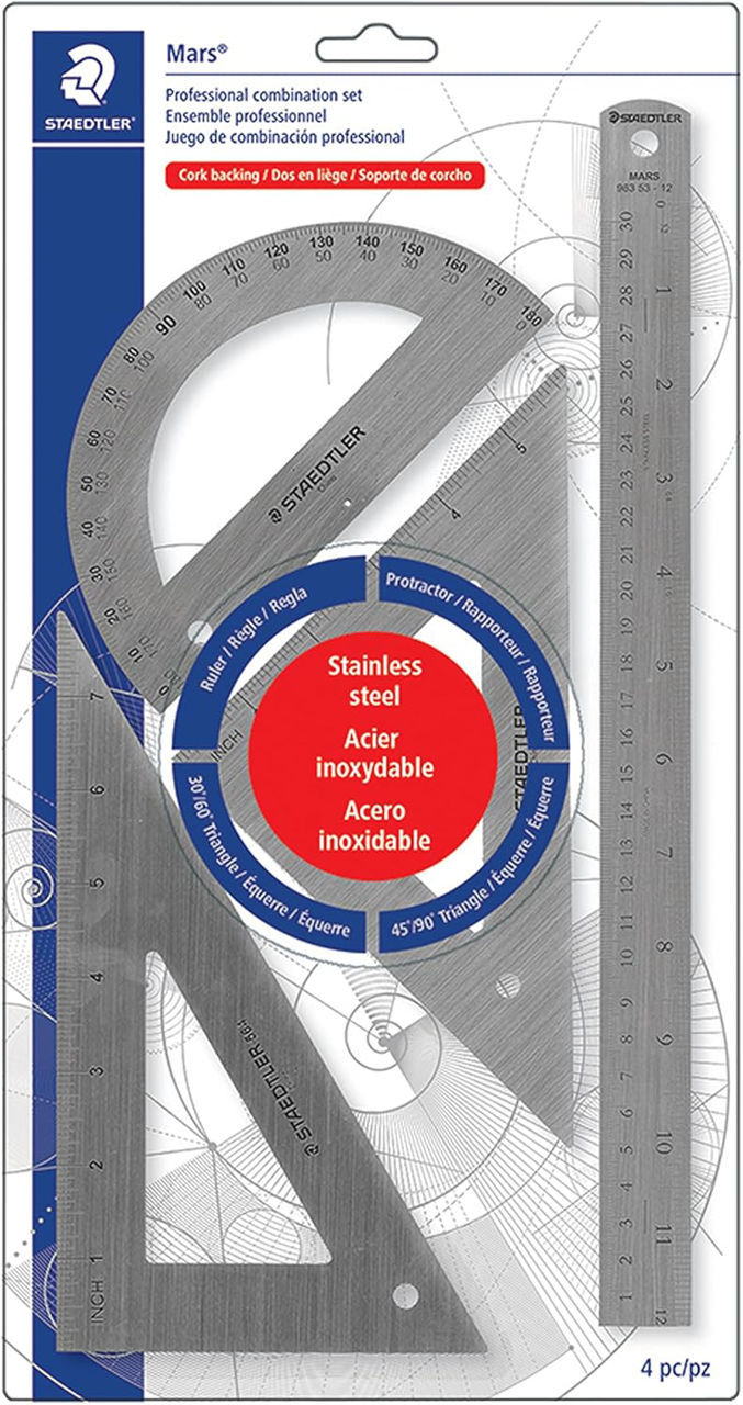Architects Corner Los Angeles. Staedtler Triangles sets